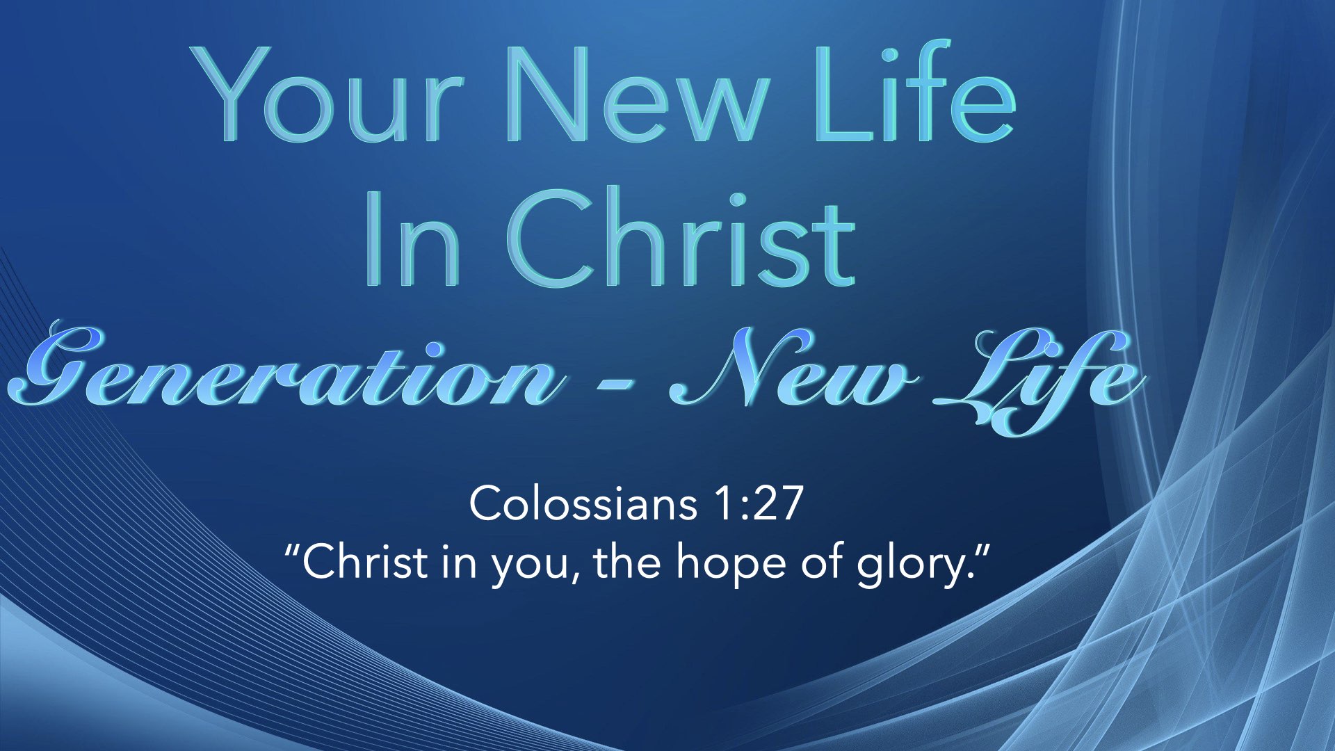 Your New Life In Christ | Dr. M. DeWayne Anderson