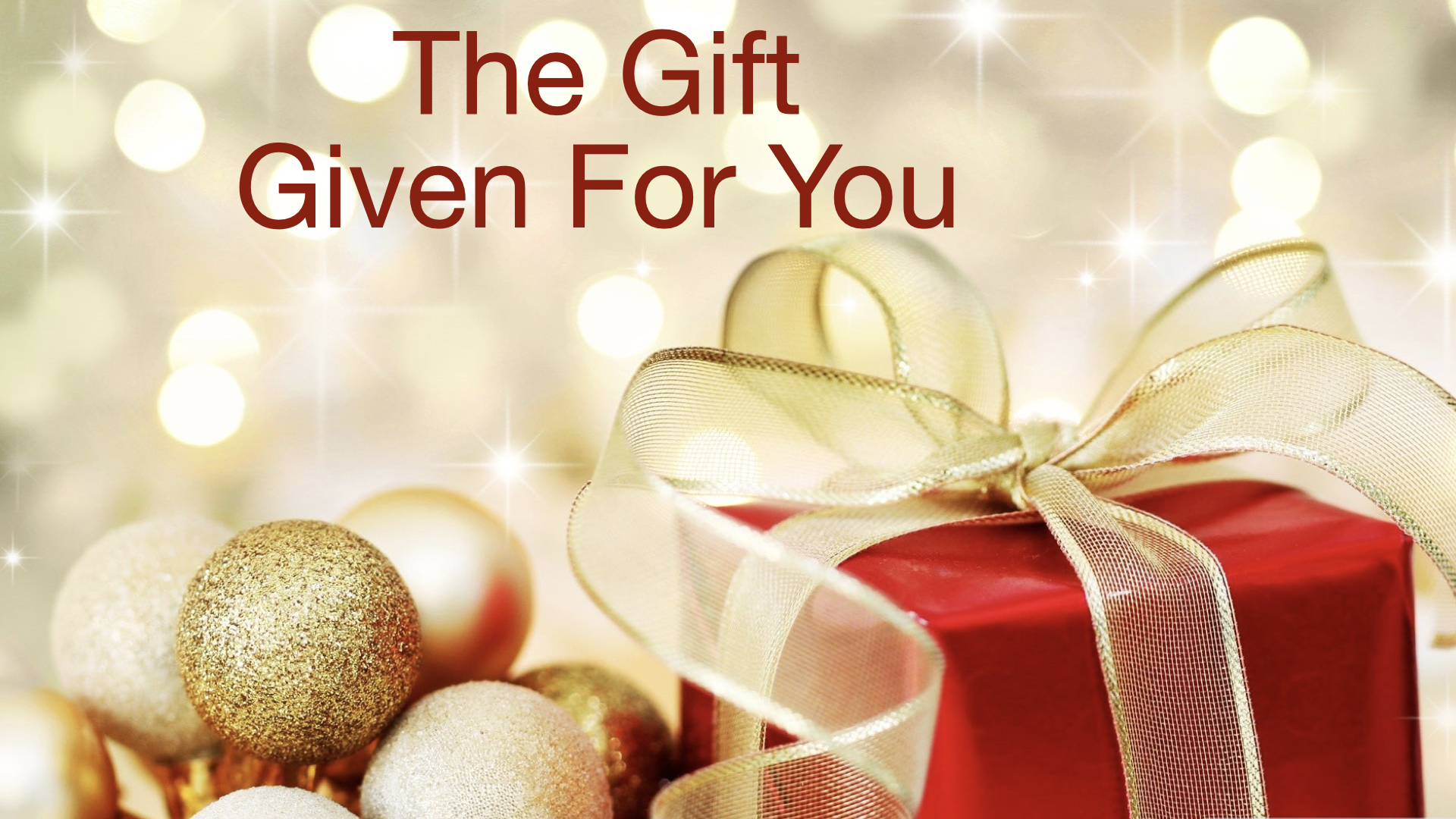 The Gift, Given For You | Dr. M. DeWayne Anderson