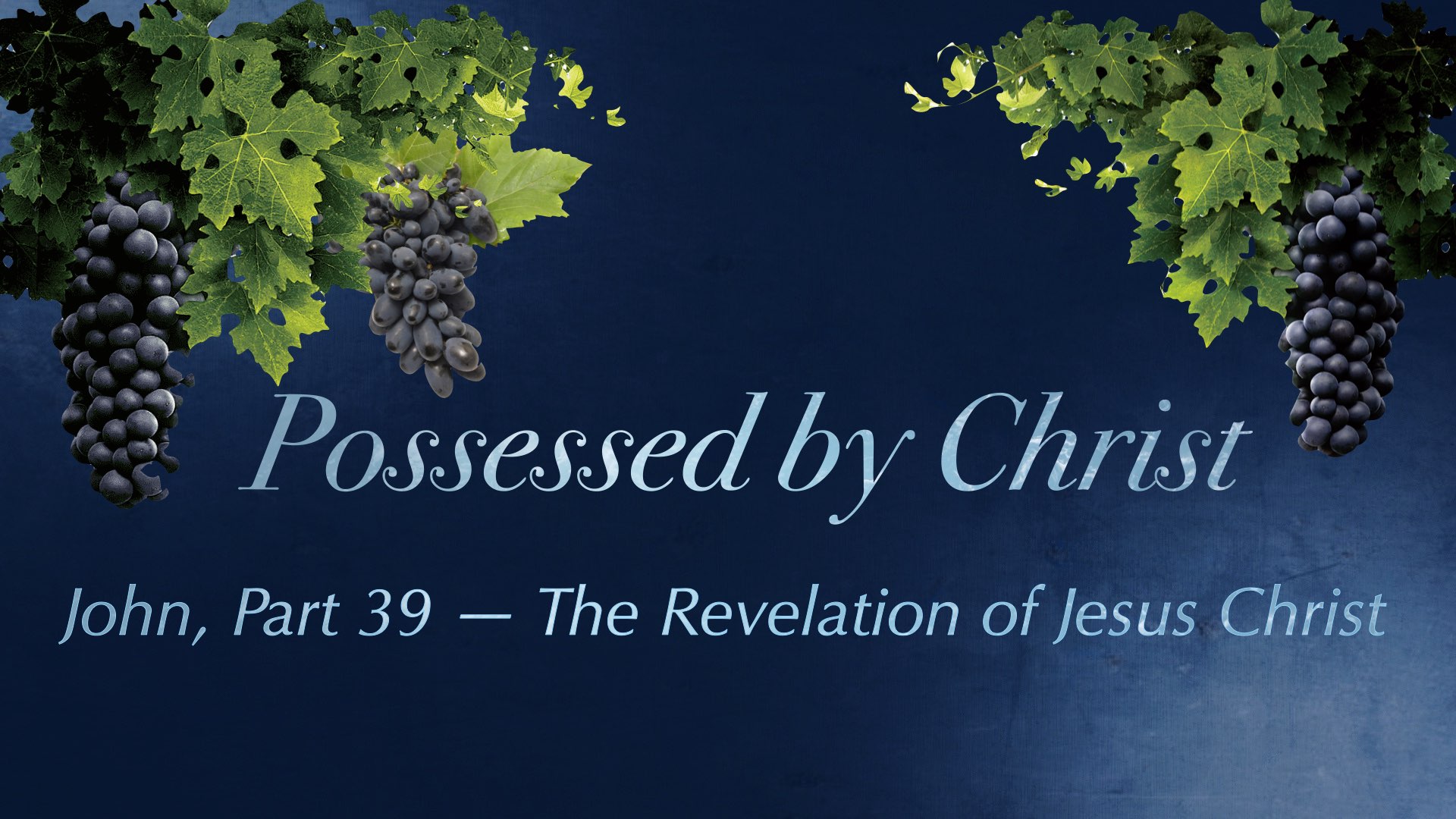 John, Part 39 — The Revelation of Jesus Christ —Possessed by Christ ...